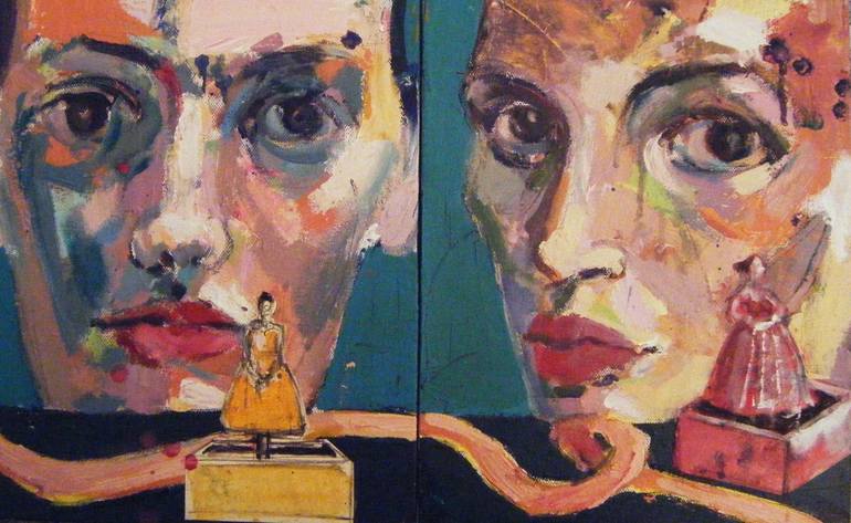 Figures Painting by Fotini Hamidieli Martou | Saatchi Art