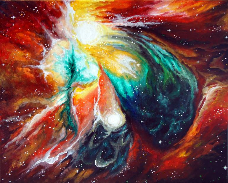 Nebula Painting by HEIDI MARKS | Saatchi Art