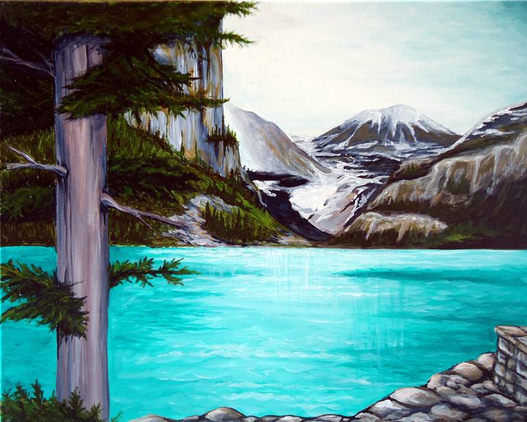 Beyond the Glacier Painting by HEIDI MARKS | Saatchi Art