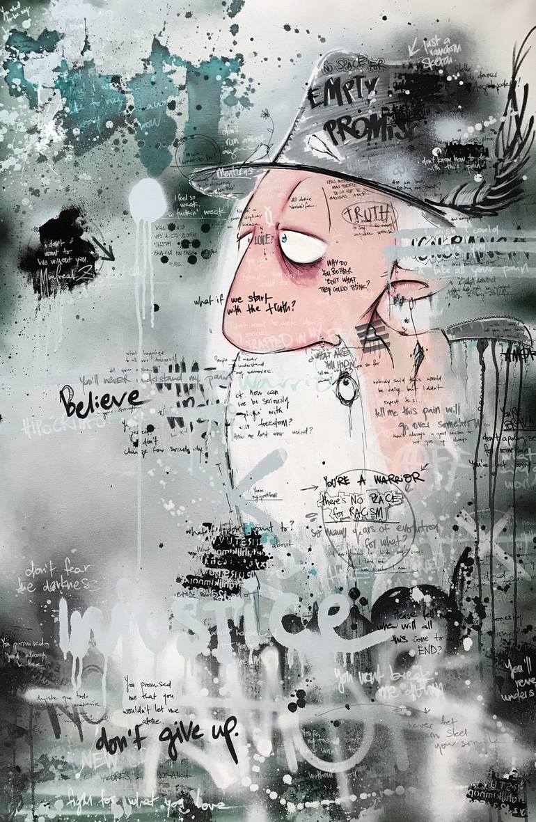 Grumpy Joe Painting by Dana Kathy | Saatchi Art