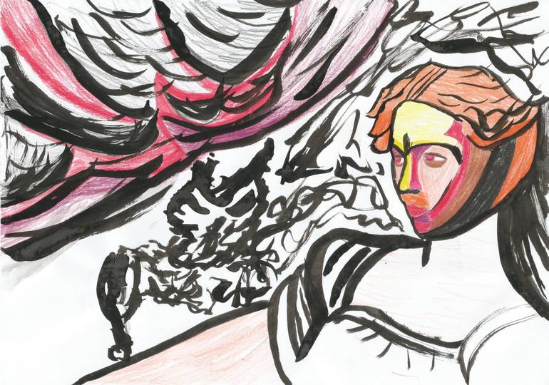 Judith Drawing by Christian David Bugueño Zambra | Saatchi Art