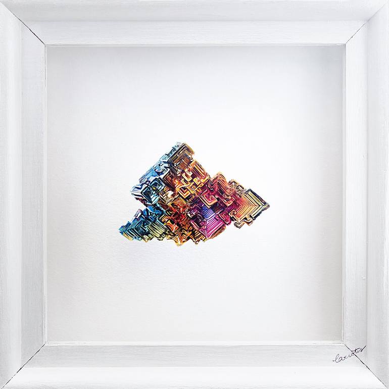 Bismuth | Crystal Series Painting by Lisa Axiotis | Saatchi Art