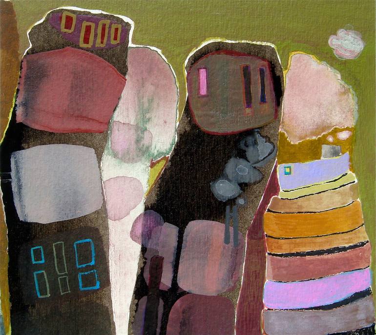 Tilly on the T Painting by Molly Gunther | Saatchi Art