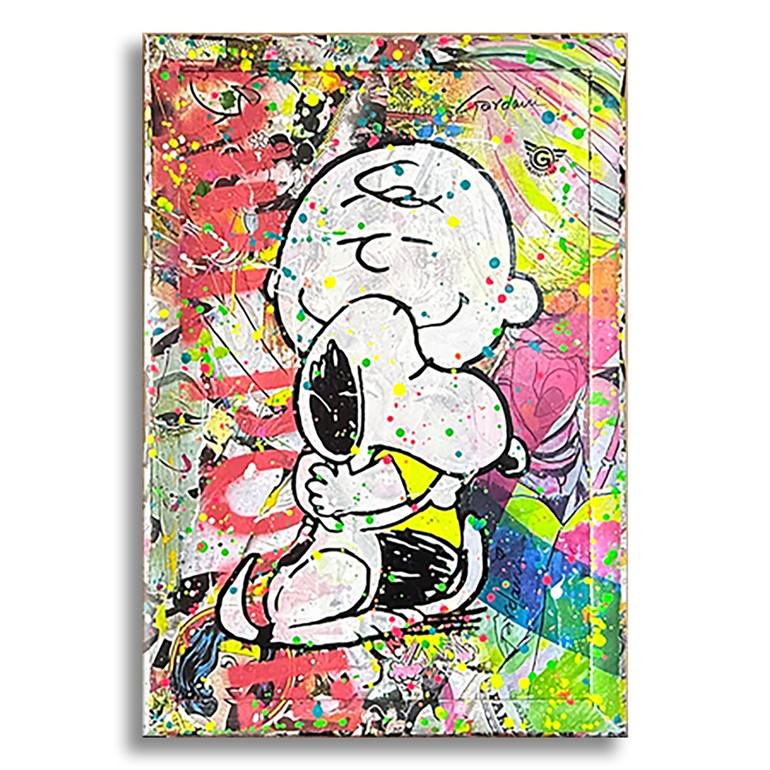 Snoopy True Friends – Original Painting on canvas Painting by GARDANI ...