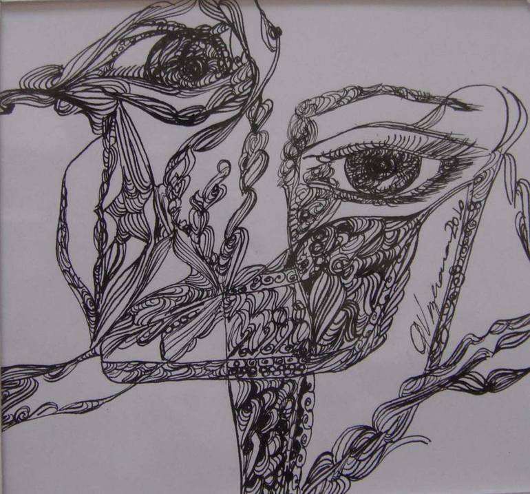 Freak Drawing by Graciela Vizcarra | Saatchi Art