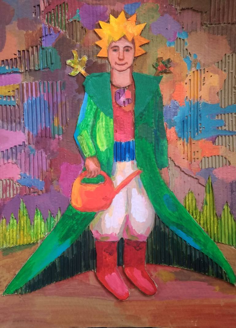 Little Prince Collage by Lesya Demchenko | Saatchi Art