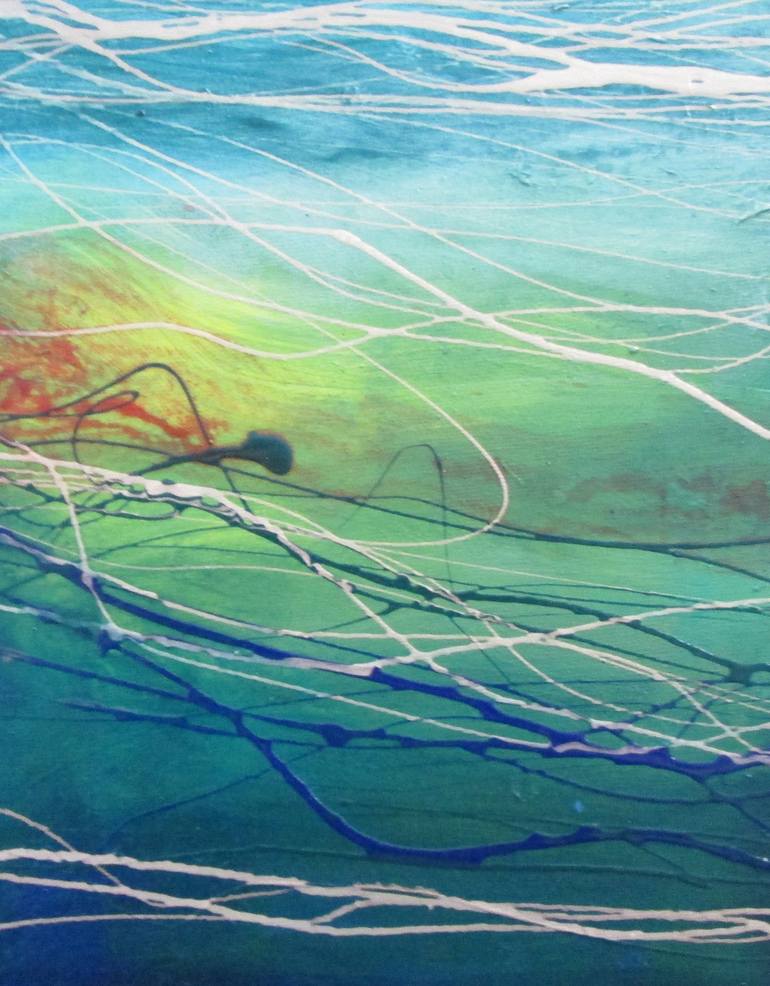 Just knowing & sewing self love Painting by Lizzy Mason | Saatchi Art