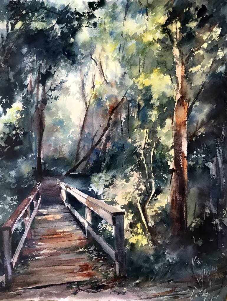 Hidden Path Painting by Sophie Rodionov | Saatchi Art