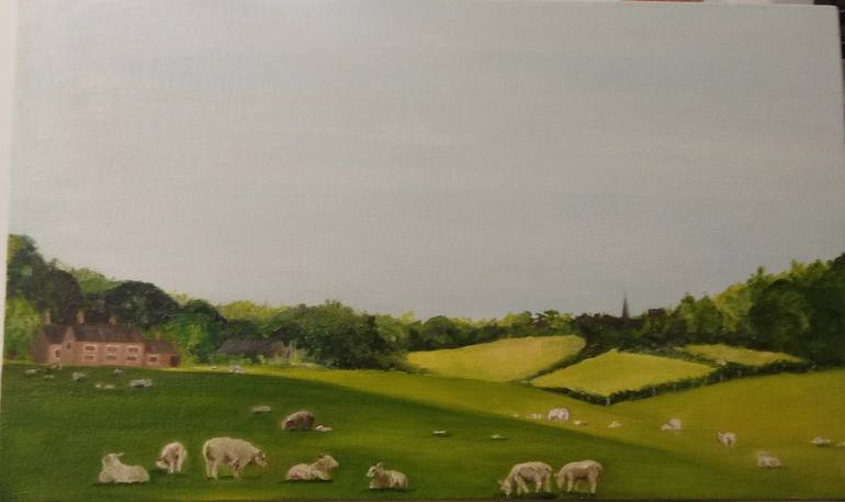 ENGLAND SUMMER 2018 - Alderley Edge and imagination Painting by Anita ...