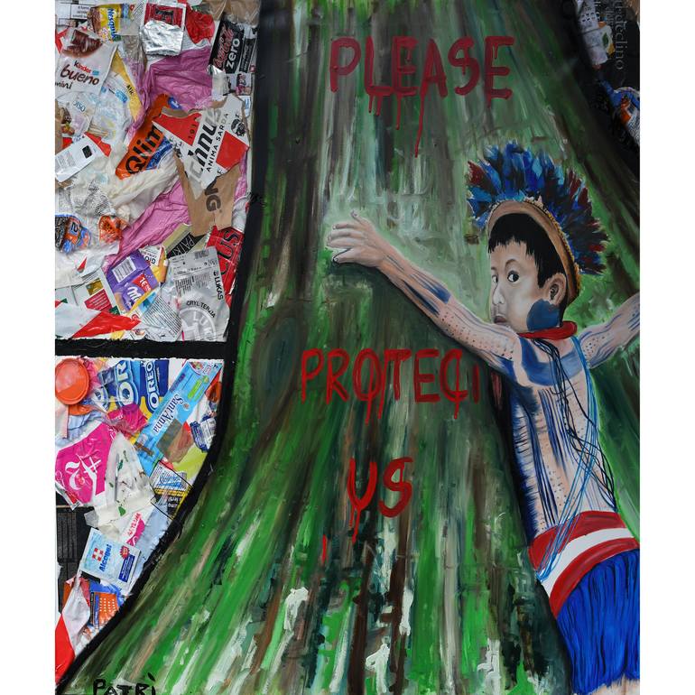 Protect Us Painting by Patrì Arte | Saatchi Art