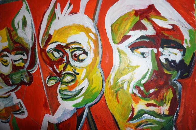 Faces Painting by Salah Seif | Saatchi Art