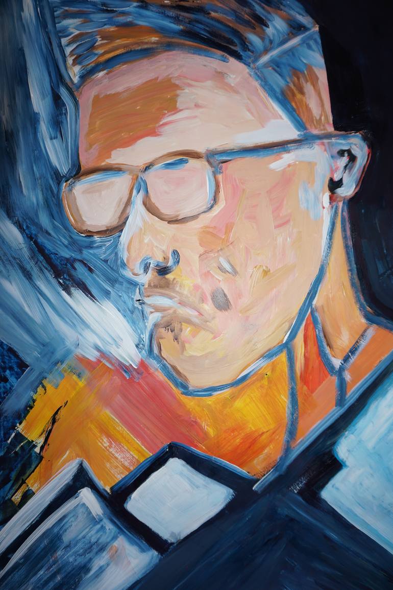 selfie Painting by Salah Seif | Saatchi Art