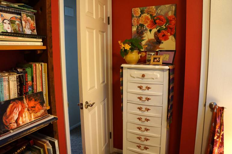 Poppies and Peonies Painting by Gina Blickenstaff | Saatchi Art