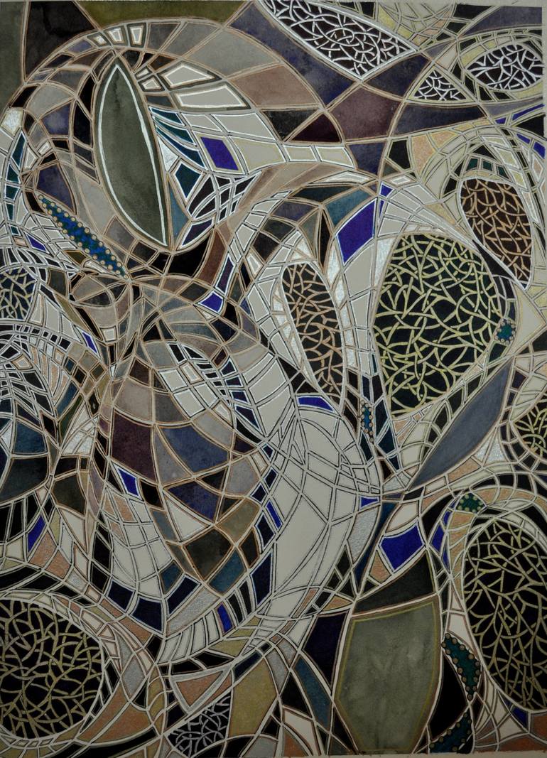 the complexion of duplicity Drawing by Sara Beigi | Saatchi Art