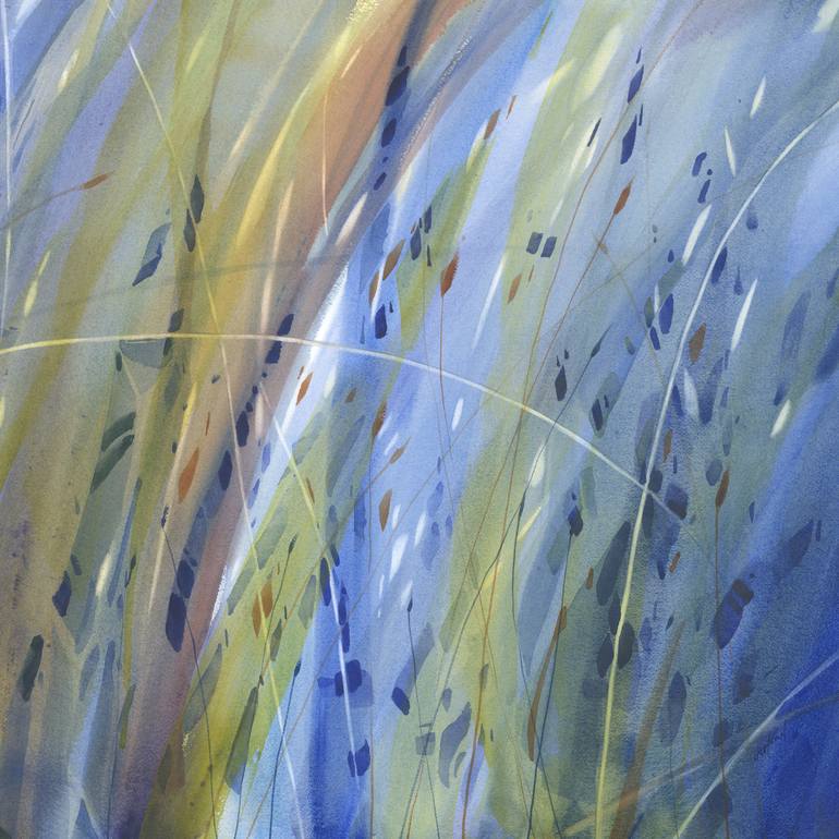 Prairie Grid A3 Painting by Michael Ireland | Saatchi Art