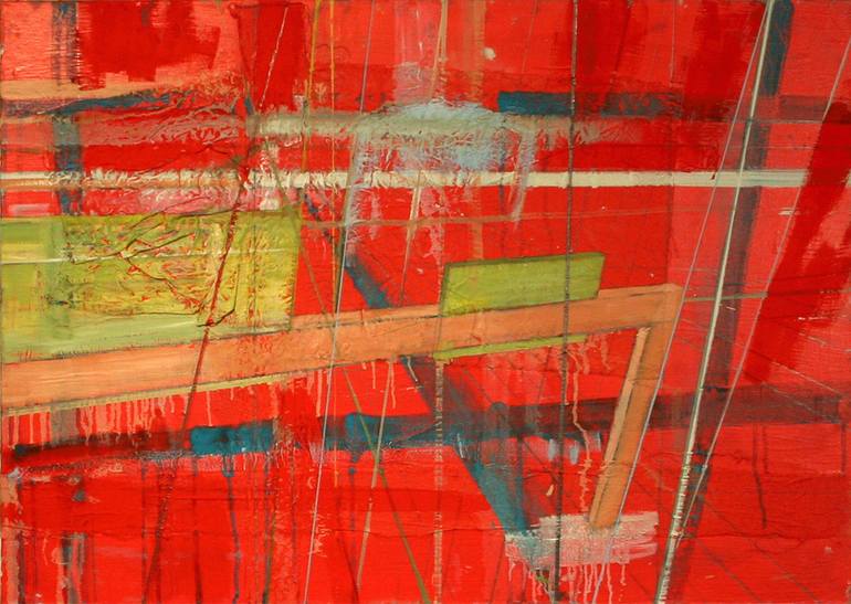 Red Passage Painting by Arion Asllani | Saatchi Art