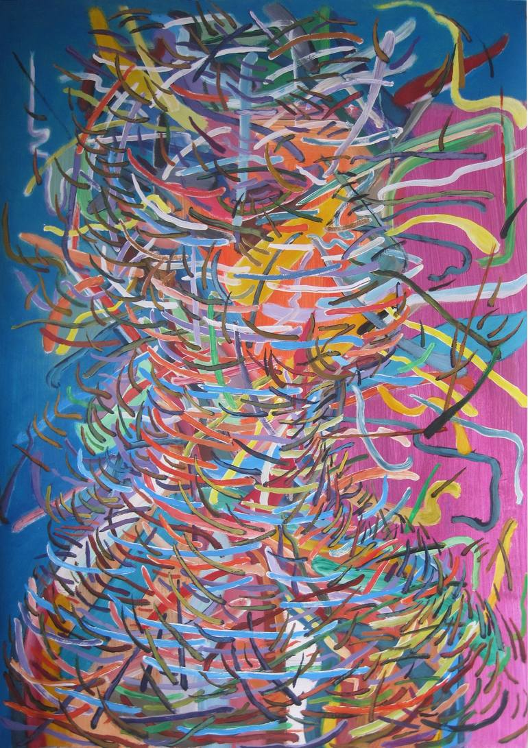 exploded head Painting by Angel Taurus | Saatchi Art