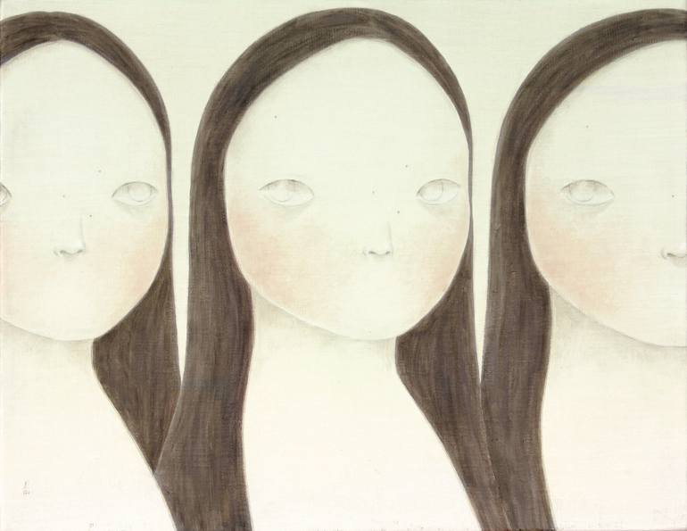 self-reproach and peace Painting by Woori Bai | Saatchi Art