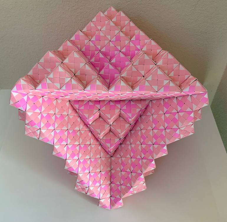 Origami Engineering Octahedron Pyramid Cube Origami Sculpture by Vance ...