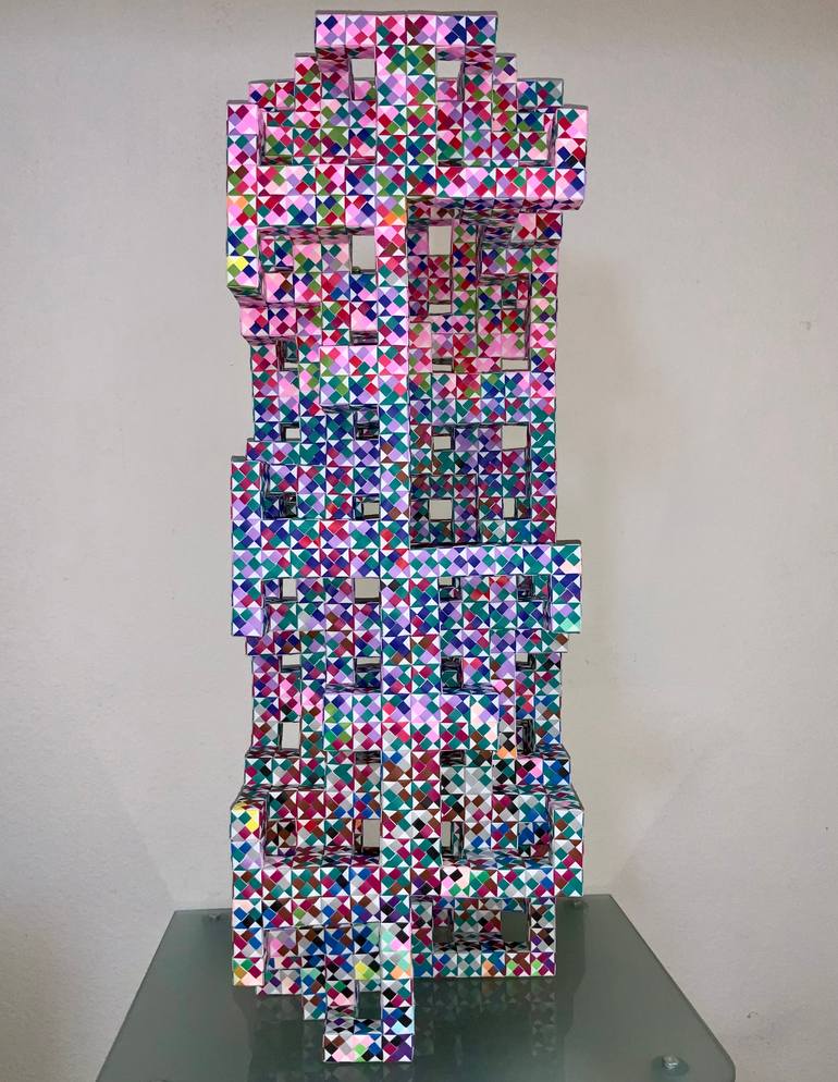 7500 Sheet Origami Architecture Cubic Dissection Sculpture by Vance ...