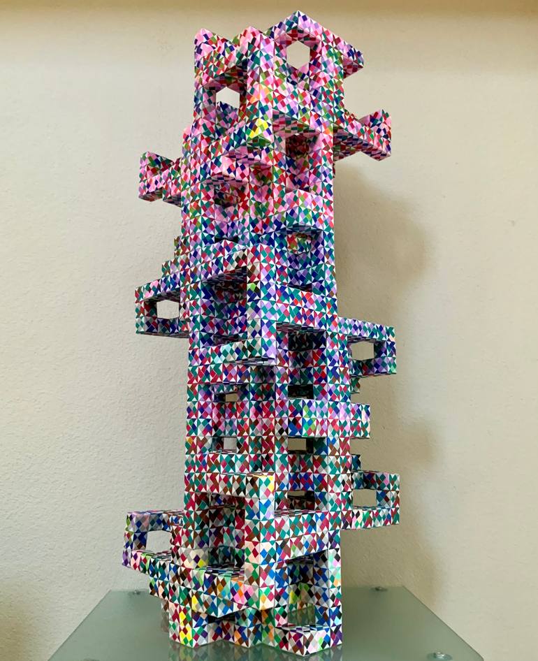7500 Sheet Origami Architecture Cubic Dissection Sculpture by Vance ...