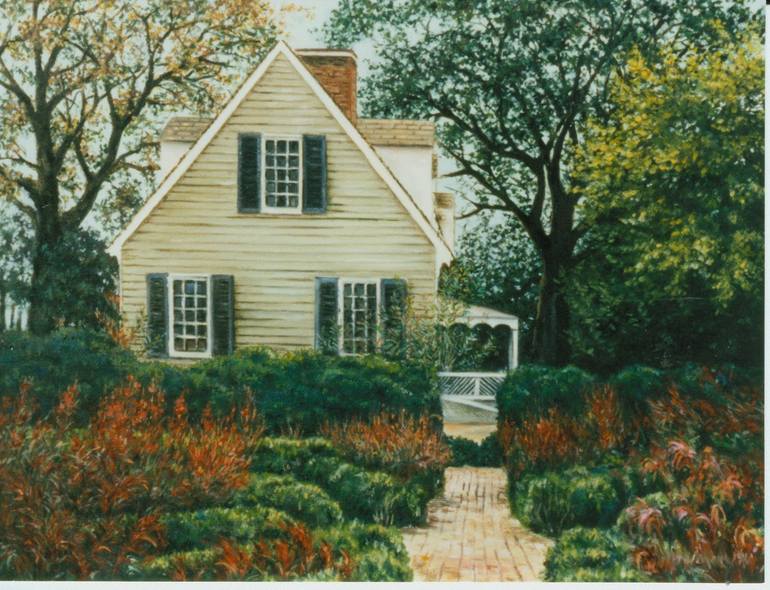Custis Tenement (Williamsburg, Virginia) Painting by Gulay Berryman ...