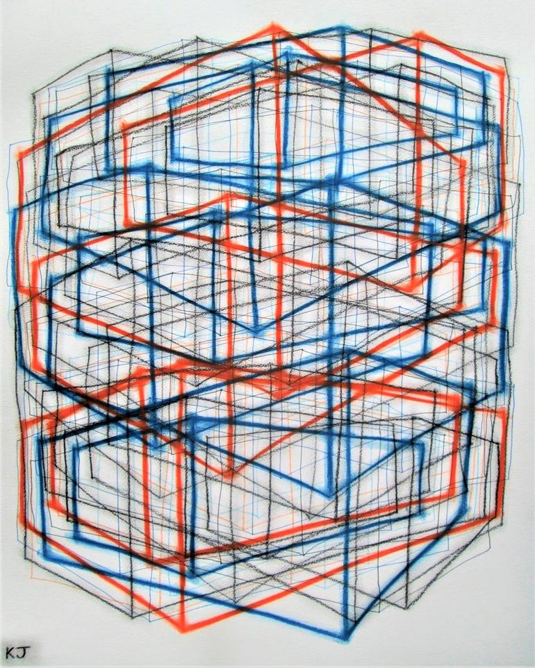 Free Structure No.5 Drawing by Kevin Jones | Saatchi Art