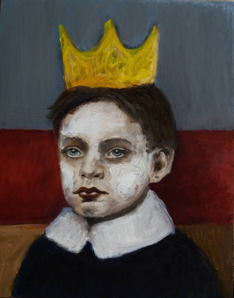 king child 9 Painting by Regine Kuschke | Saatchi Art