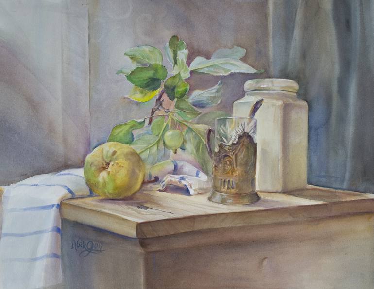 Midsummer still life Painting by Irina Bibik-Chkolian | Saatchi Art
