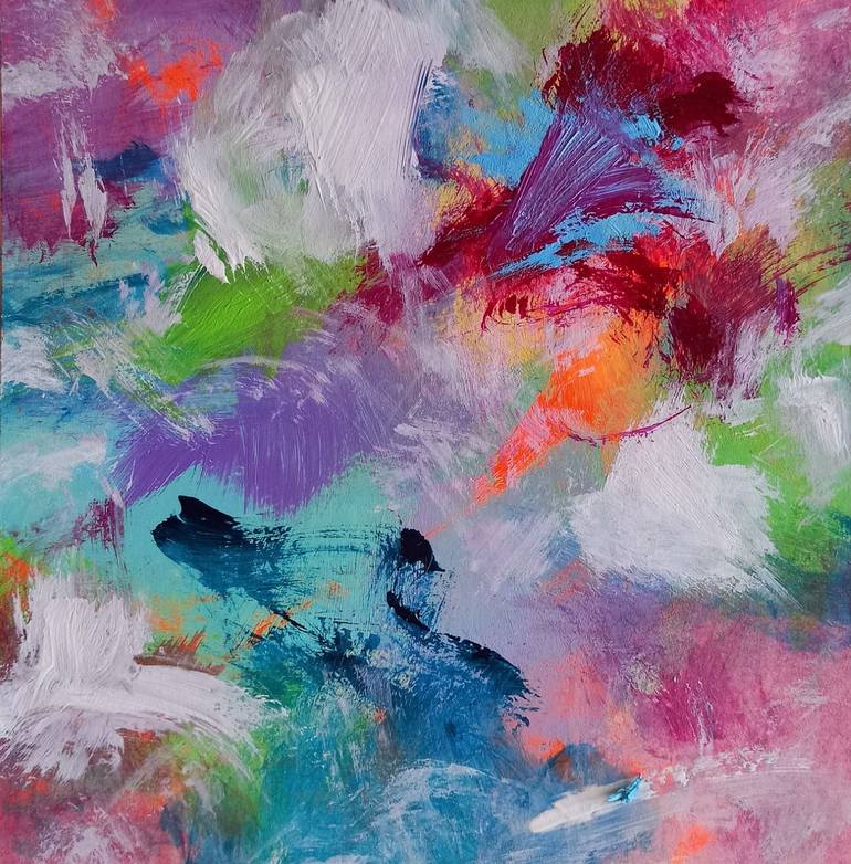 Super Stoked Painting by Jill Dowell | Saatchi Art