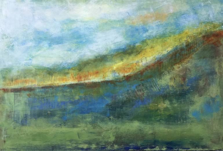 Where the Mountain Meets the Sky Painting by Kathryn Abernathy ...