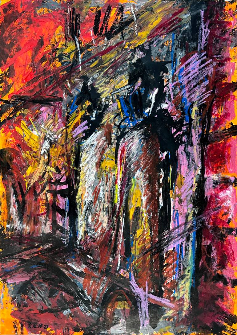 explication Painting by Rudolf Mitter | Saatchi Art