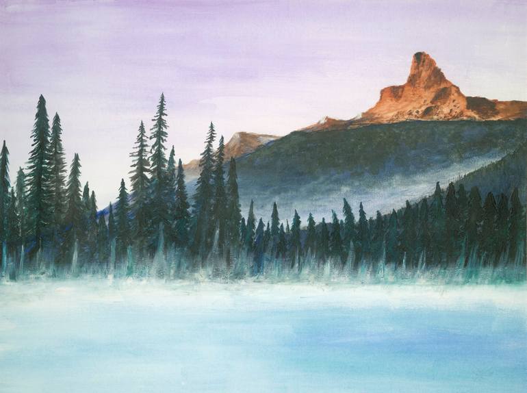 The Mountain Painting by Sashi Chandrasekharan | Saatchi Art