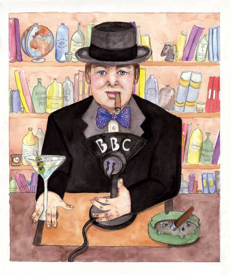 Martini Time Painting by Caryn Cast | Saatchi Art