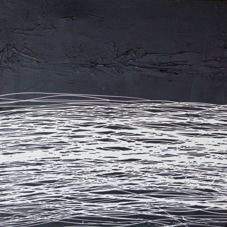 White lines #2 Painting by Rob van Heertum | Saatchi Art