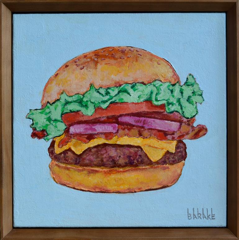 CHEESEBURGER Painting by Claudio Barake | Saatchi Art
