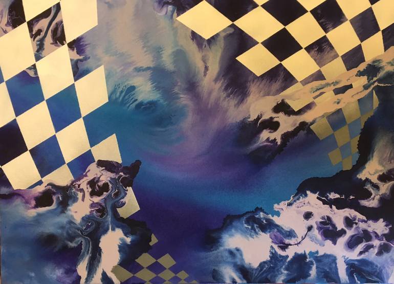 Flowing Format I Painting by Alexander Hinks | Saatchi Art