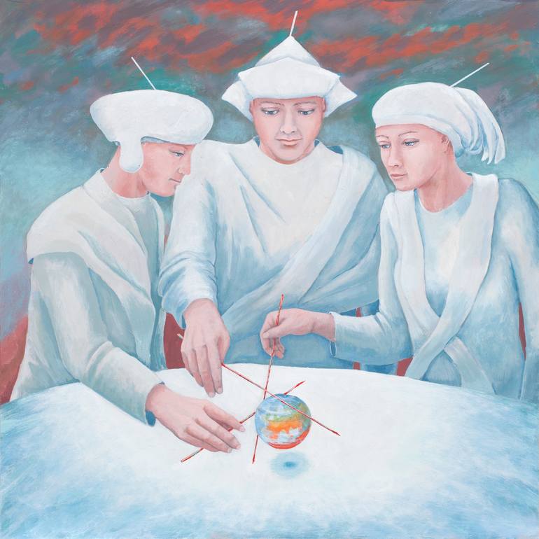 MICADO Painting by Helga Wachholz | Saatchi Art