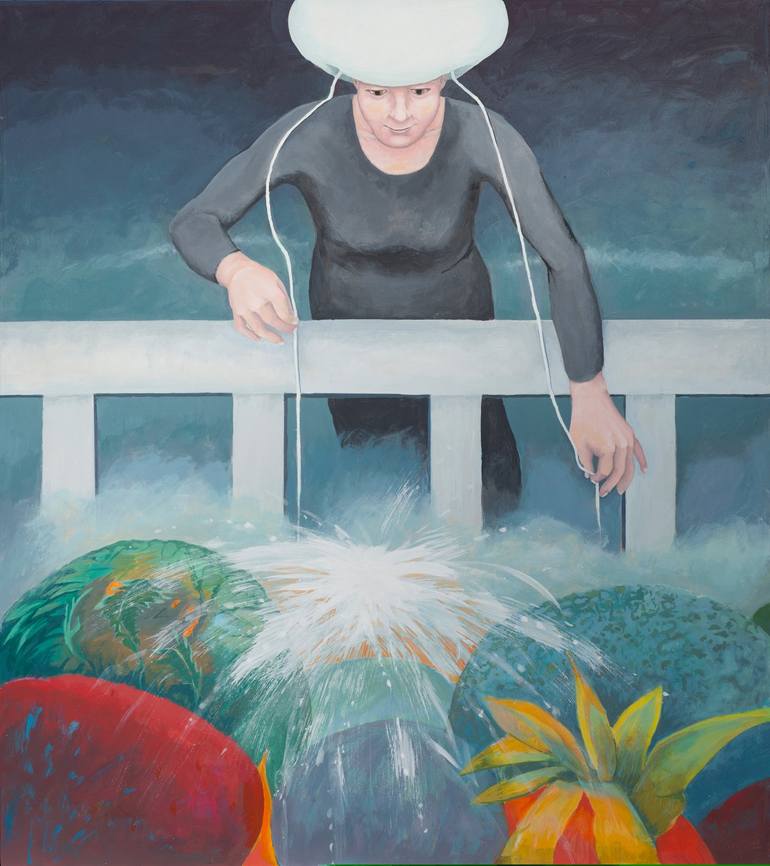 MICADO I Painting by Helga Wachholz | Saatchi Art