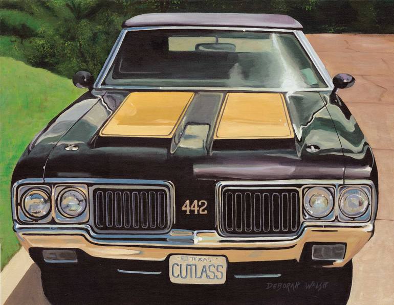 Tim's Car Painting by Deborah Walsh | Saatchi Art