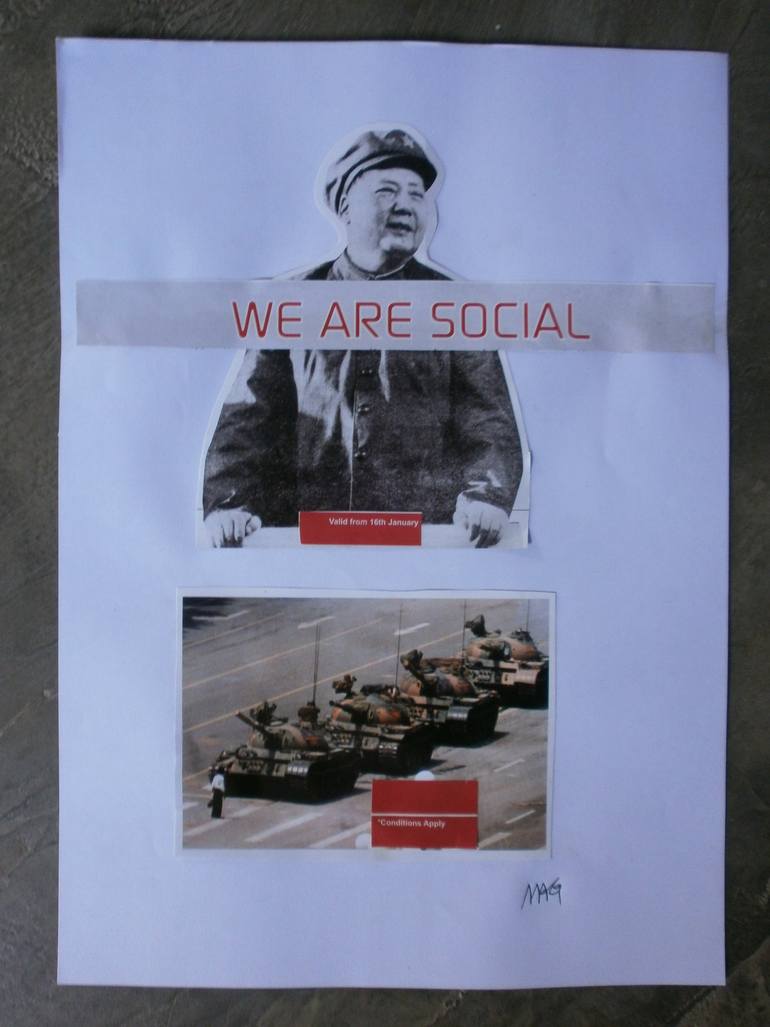 Fragmentation social Collage by MAG MAG | Saatchi Art