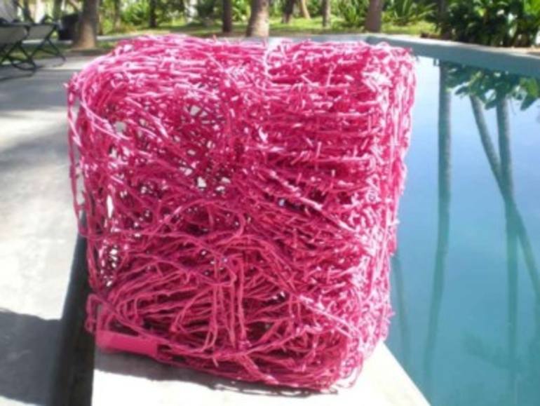 pink barbed wire Sculpture by MAG MAG | Saatchi Art