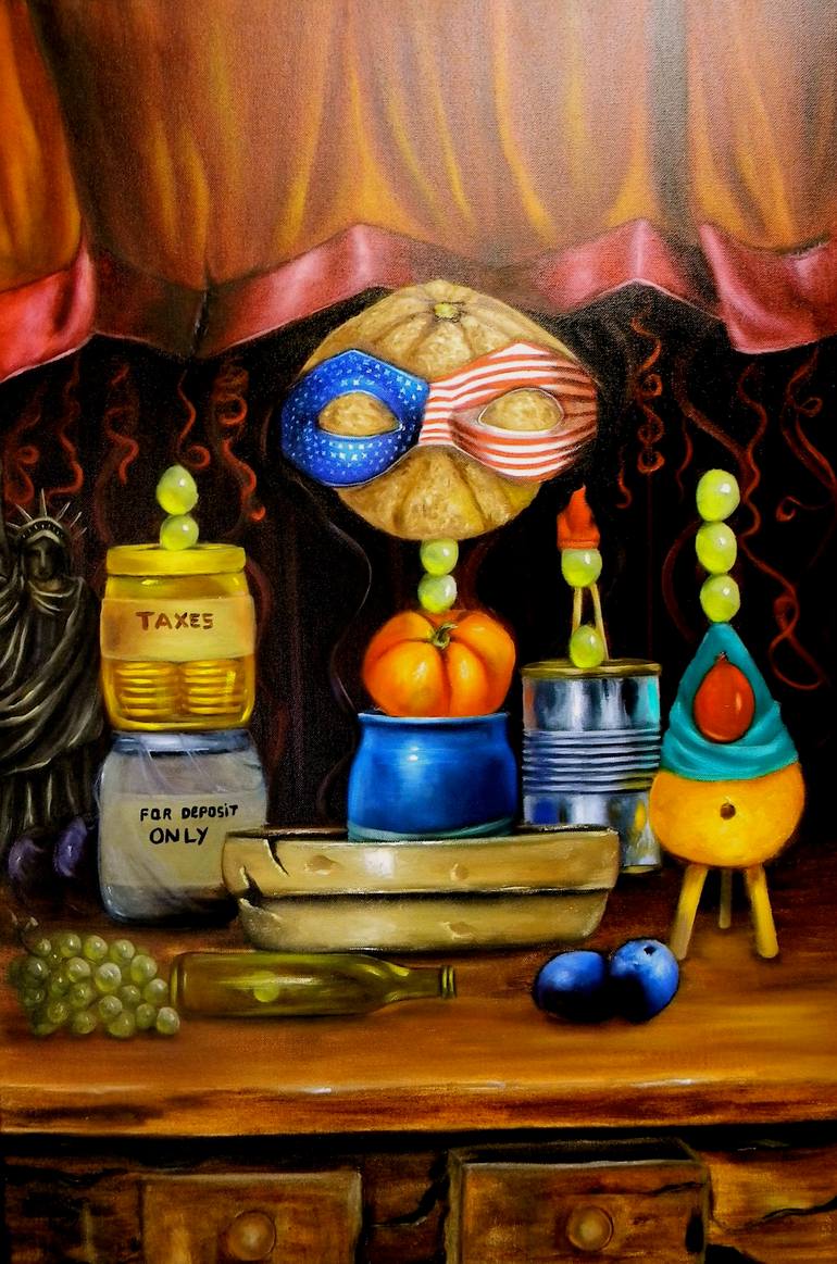 In Fruits We Trust Painting by Soli Bolanos | Saatchi Art