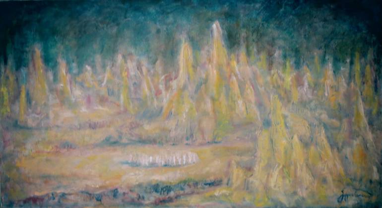 Piligrims Painting by Giorgi Loria | Saatchi Art