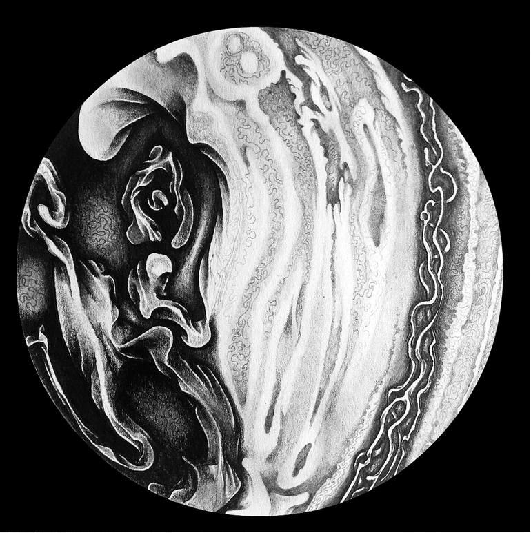 Gas Giant 7 Drawing by David Lunt | Saatchi Art