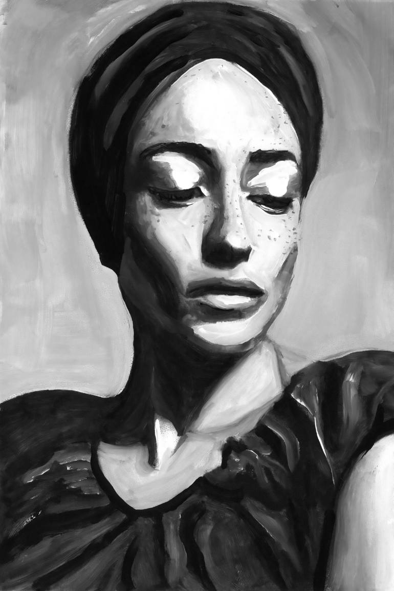 Zadie Smith Painting by Christy Powers | Saatchi Art