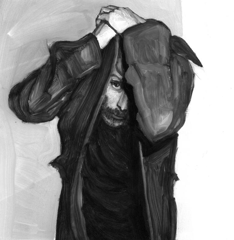 Thom Yorke Painting by Christy Powers | Saatchi Art