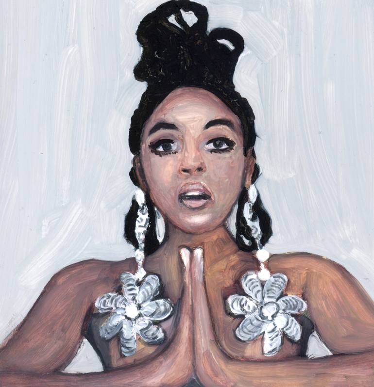 Janelle Monae Painting by Christy Powers | Saatchi Art