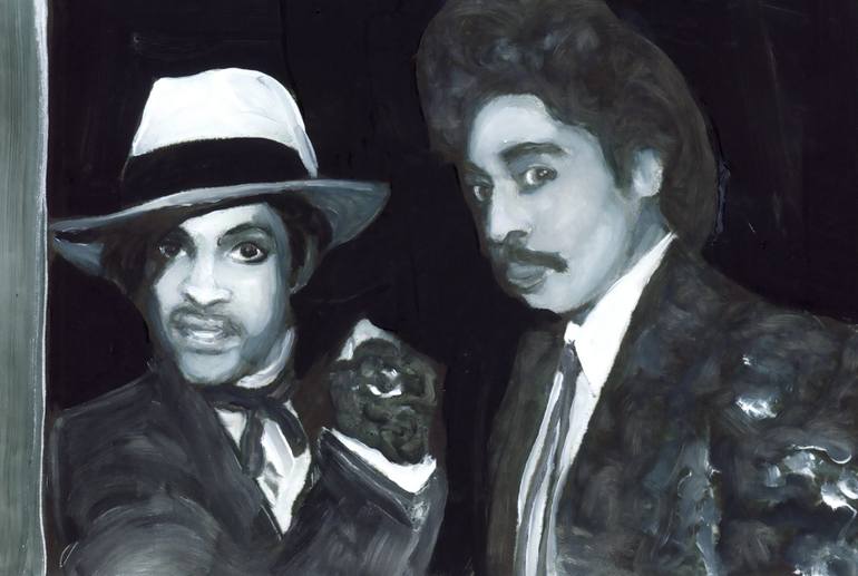 Prince & Morris Day Painting by Christy Powers | Saatchi Art
