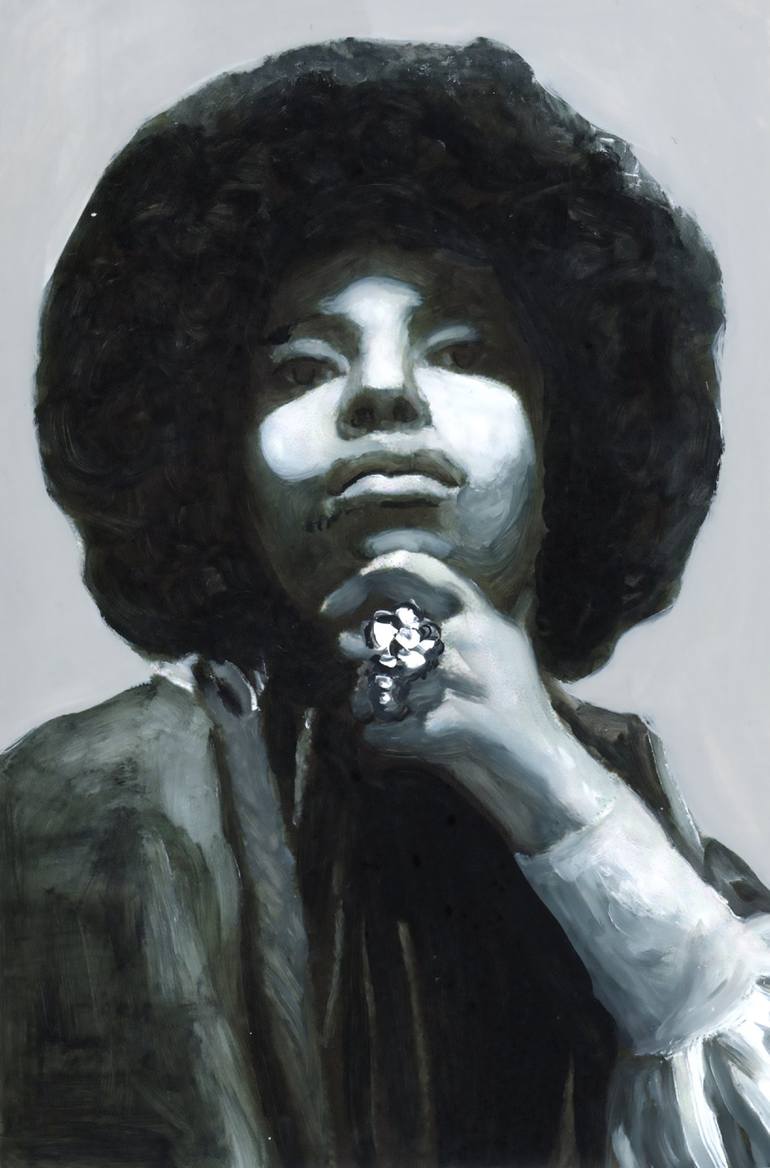 Roberta Flack Painting by Christy Powers | Saatchi Art